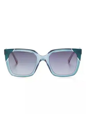 Carolina Herrera Square-frame Sunglasses - Blue
