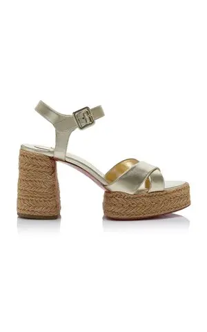 Christian Louboutin Block Heel Espadrilles