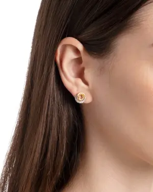 Alexis Bittar Solanelas Crystal Spiral Stud Earrings