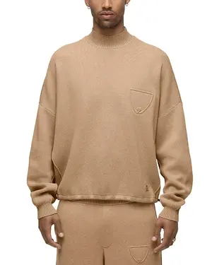 Hudson Jeans Jrue Mock Neck Sweater - Honey