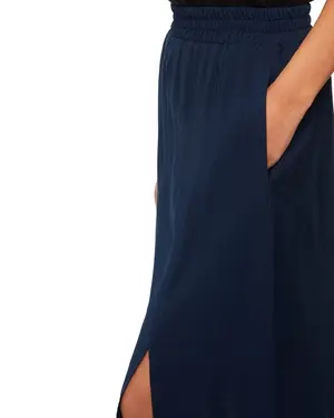Whistles Eva Pull On Midi Skirt - Navy