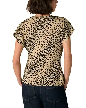 Whistles Animal Spot Printed Blouse