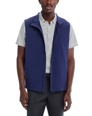 Peter Millar Sleeveless Zip-up Vest - Navy