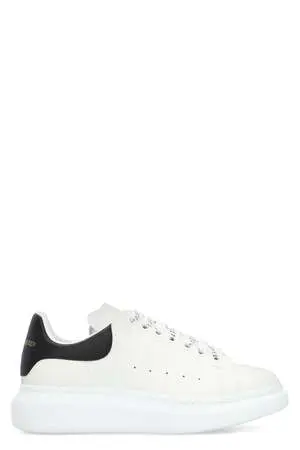 Alexander McQueen Leather Chunky Sole Sneakers - White