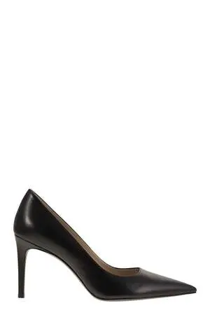 STUART WEITZMAN Stuart Weitzman Power 85 Leather Pumps - Black