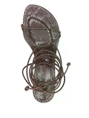 Proenza Schouler 60mm Tee Sandals - Brown