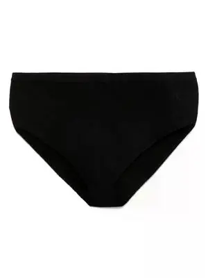 TOM FORD Embroidered-logo Brief - Black