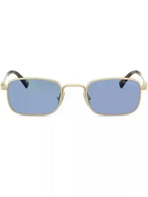 Miu Miu Rectangle-frame Sunglasses - Gold