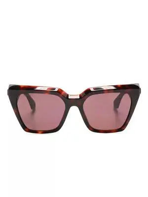 Etro Geometric-frame Sunglasses - Brown