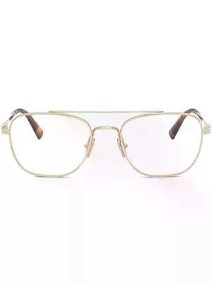 Miu Miu Square-frame Glasses - Gold