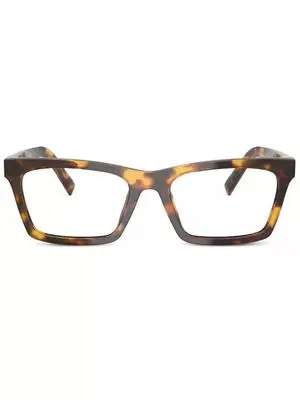 Miu Miu Square Frame Glasses - Brown