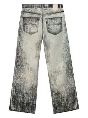 Camper Distressed Straight-leg Jeans - Black