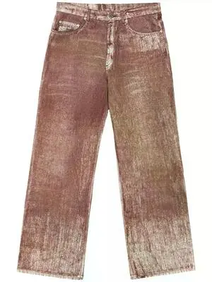 Camper Distressed Straight-leg Jeans - Red
