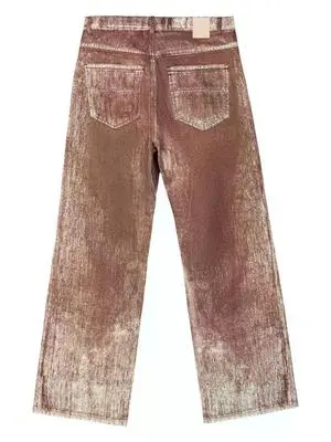Camper Distressed Straight-leg Jeans - Red