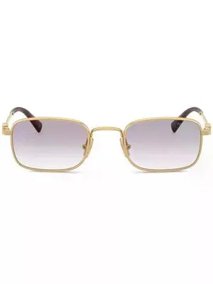 Miu Miu Rectangle-frame Sunglasses - Gold