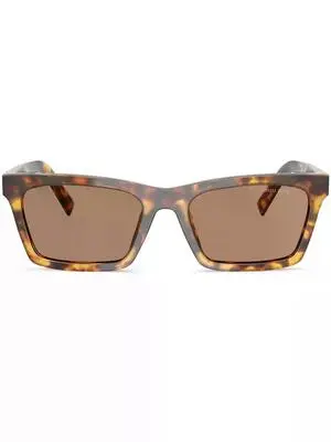 Miu Miu Square-frame Sunglasses - Brown