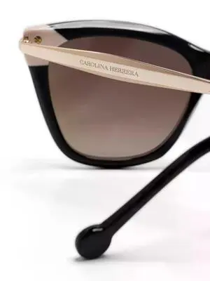 Carolina Herrera Butterfly Frame Sunglasses - Black