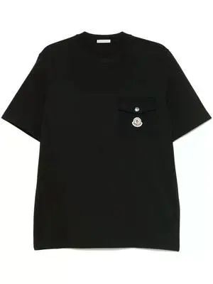 Moncler Logo-patch T-shirt - Black