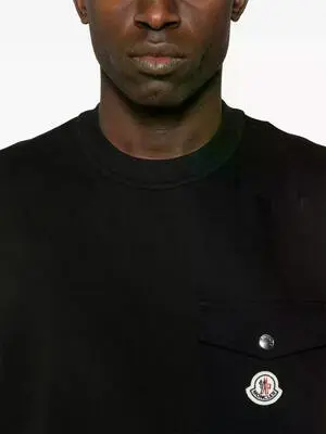 Moncler Logo-patch T-shirt - Black