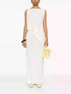 Jacquemus The Peplo Maxi Dress - White
