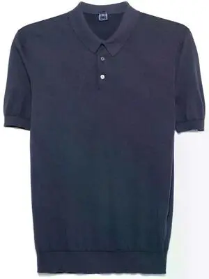 Fedeli Cotton Polo Shirt - Blue