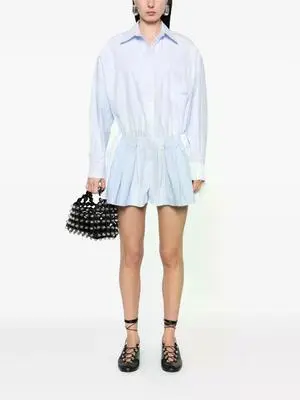 Alexander Wang Pleated Playsuit - Blue