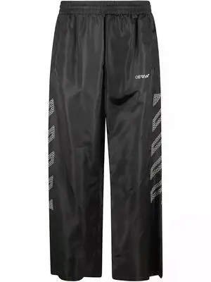 Men's Off-white Black Active Pants