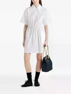 Prada Poplin Mini Dress - White