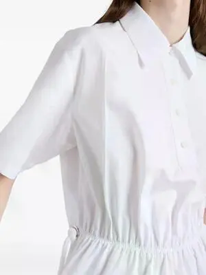 Prada Poplin Mini Dress - White