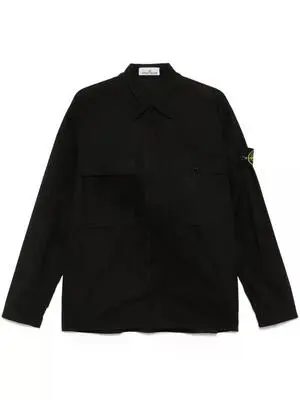 Stone Island Compass-badge Shirt Jacket - Black