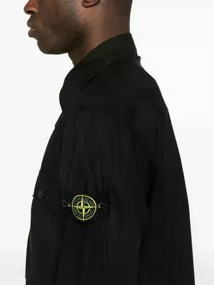 Stone Island Compass-badge Shirt Jacket - Black