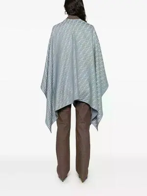 Fendi Ff Jacquard Cape