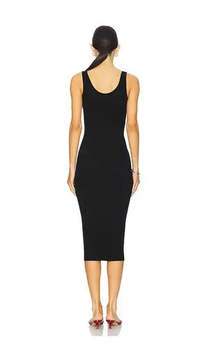 Enza Costa Ribbed Knit Tank Midi Dress