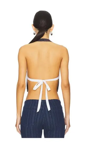 Lioness Butterfly Top With Halterneck And Front Tie Closure