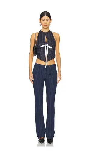 Lioness Butterfly Top With Halterneck And Front Tie Closure