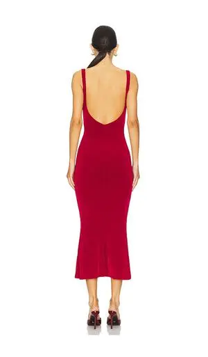 MIRROR PALAIS Sleeveless V-neck Midi Dress