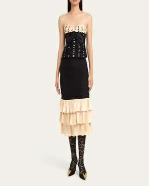 Valentino Garavani Polka Dot Bustier