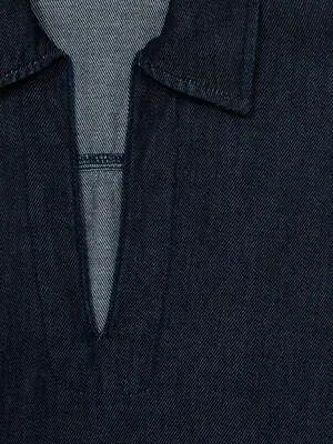 REISS Reed Dark Denim Overshirt