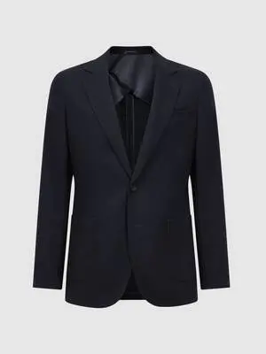 REISS Attire Slim Fit Textured Wool Blend Blazer
