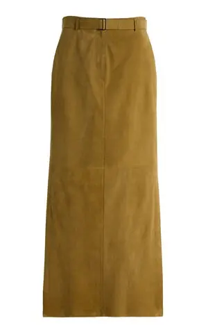 Lafayette 148 New York Suede Maxi Skirt