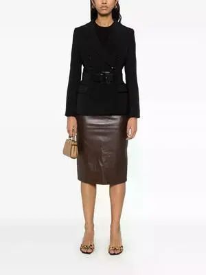Elisabetta Franchi Double-breasted Blazer - Black