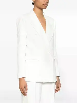 Elisabetta Franchi Double-breasted Blazer - White