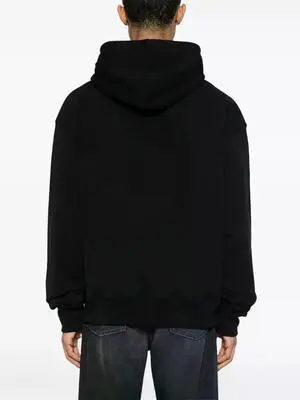 Givenchy Unicorns-embroidered Fleece Hoodie - Black