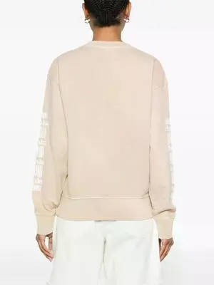 Pinko Love Birds-print Sweatshirt - Neutrals