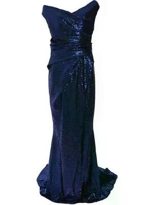 Talbot Runhof Mezzaluna Sequin-embellished Gown