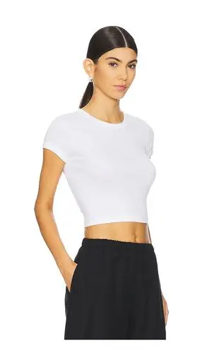 Enza Costa Supima Baby Cropped Tee