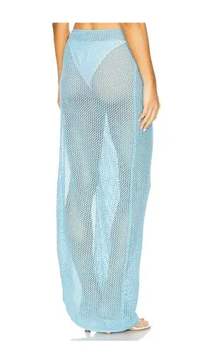 L*Space Soleil Sarong Skirt In Blue