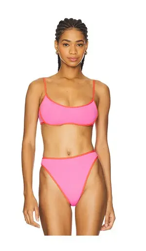L*Space Zella Bikini Top - Bubblegum & Grapefruit