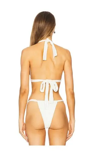 LA PORTE Celine Hardware Bikini Top - Cloud