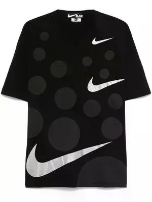 Comme Des Garçons X Nike Swoosh Logo T-shirt - Black